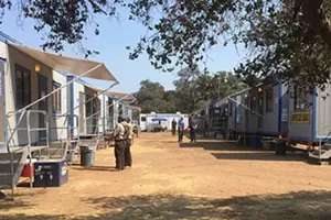 Camped out: Wildfire base camps in California are multi-million dollar ...